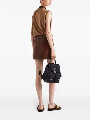 Prada Leather Mini Skirt