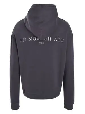 IH NOM UH NIT Graphic-print Cotton Hoodie - Grey