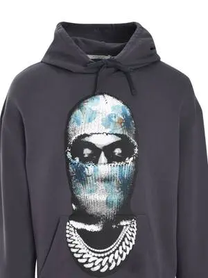 IH NOM UH NIT Graphic-print Cotton Hoodie - Grey