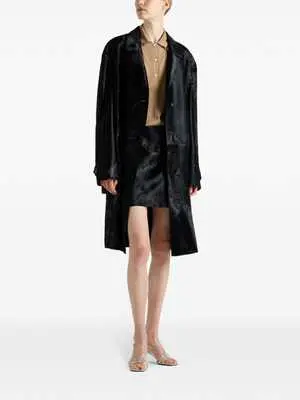 Prada Leather Mini Skirt