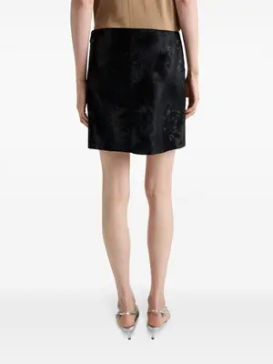 Prada Leather Mini Skirt