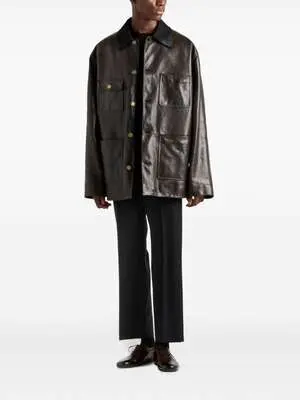 Prada Shearling-lined Leather Jacket