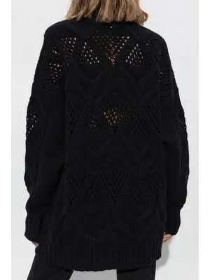 Sportmax Diamond-knit Maxi Jumper