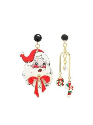 AMIR SLAMA Christmas Motif Earrings - Gold