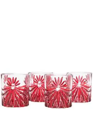 LES-OTTOMANS Stars Glasses - Red
