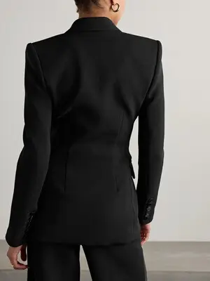 SERGIO HUDSON Double-breasted Wool-blend Blazer