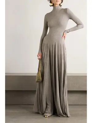 brides magazine bridesmaid dresses Majorly Chic Turtleneck Midi Dress