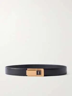 Saint Laurent Cassandre Leather Belt