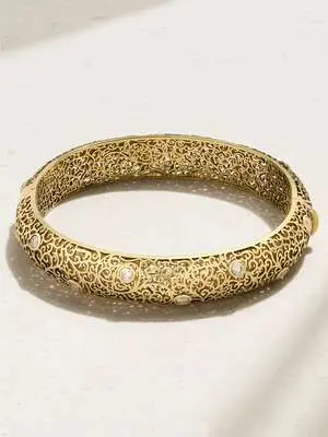 AMRAPALI LONDON Jali 18-karat Diamond Bangle