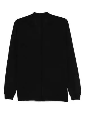 LOW BRAND Merino Wool Cardigan - Black