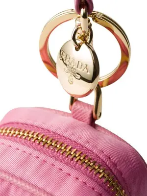 Prada Mini Re-edition 1978 Pouch With Keychain - Pink