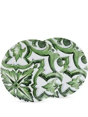 Dolce & Gabbana Charger Plates - Green