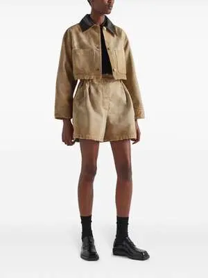 Prada Pleated Thigh-length Shorts