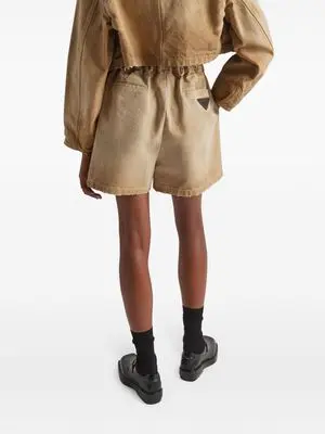 Prada Pleated Thigh-length Shorts