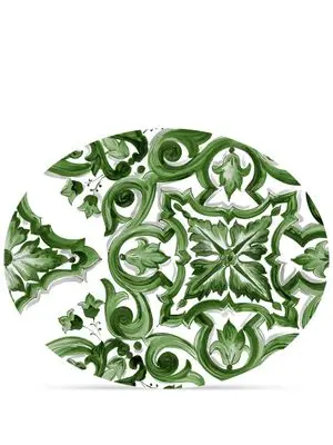 Dolce & Gabbana Porcelain Platter - Green