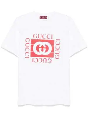 Buy Gucci Printed Cotton T-shirt - White At 25% Off | Editorialist