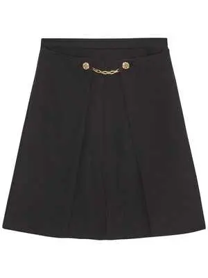 GANNI Tailored Twill Midi Skirt