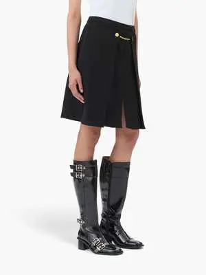 GANNI Tailored Twill Midi Skirt