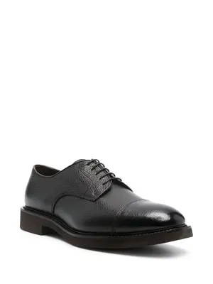 DOUCAL'S Leather Derby Shoes - Brown