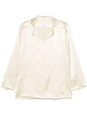 Bevza Stand-up Collar Blouse