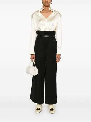 Bevza Stand-up Collar Blouse