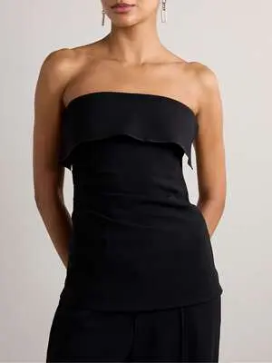 Proenza Schouler Felicity Strapless Layered Top - Black