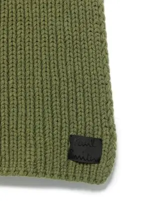 Paul Smith Colourblock Knitted Scarf - Green