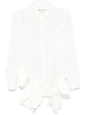 Comme Des Garçons Guipure Lace Shirt - White