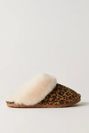 CLOUD NINE PAJAMAS Leopard Scuff Slippers