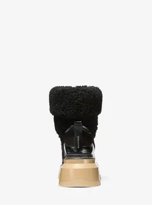 Michael Kors Shiloh Mixed-media Boots