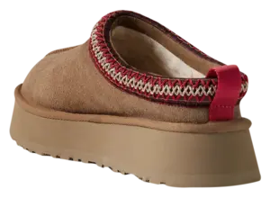 UGG Tazz Embroidered Shearling Platform Slippers