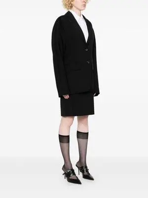 Sportmax Virgin Wool Interlock Twill Blazer