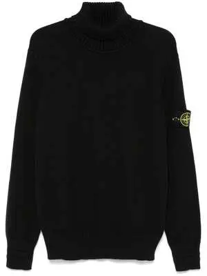Stone Island Compass-badge Sweater - Black