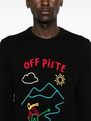 MC2 SAINT BARTH Off Piste Embroidered Crew Neck Sweater