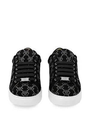 Philipp Plein Rhinestone Monogram Sneakers
