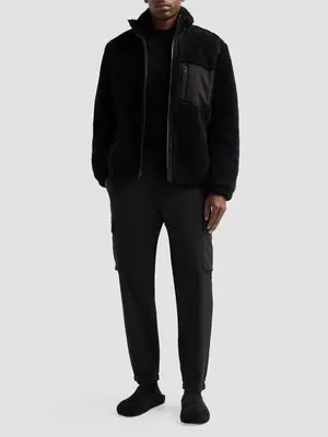 Vince Faux-sherpa Zip-up Jacket
