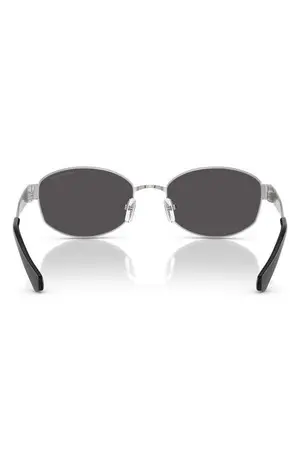 Michael Kors 56mm Oval Sunglasses - Silver