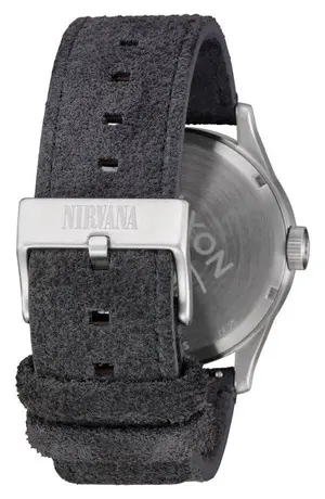 Nixon Nirvana Sentry Leather Strap Watch