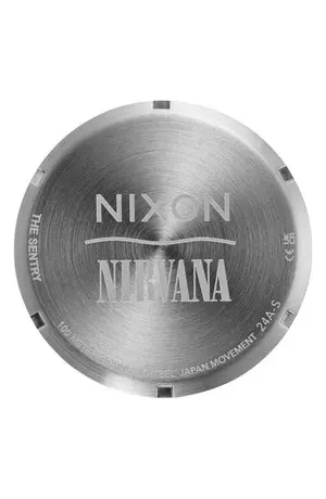 Nixon Nirvana Sentry Leather Strap Watch