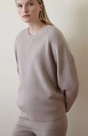OYUN Modern Merino Wool Sweatshirt - Dove Grey