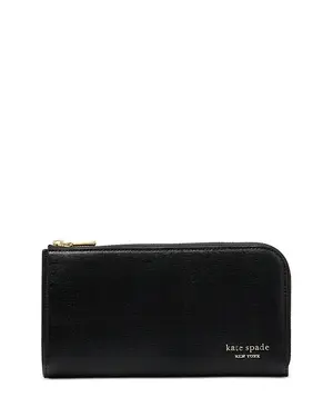 Kate Spade New York Zip Around Continental Wallet - Black