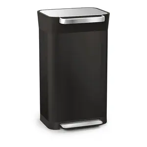 JOSEPH JOSEPH Titan 30 Liter Trash Compactor Kitchen Bin - Black