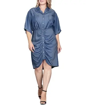 Plus Size Denim Shirt Dresses