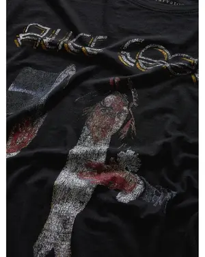John Varvatos Alice Cooper Graphic Tee - Black