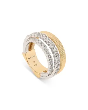 Marco Bicego Masai Diamond Coil Ring - Gold/white