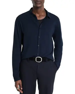 John Varvatos Levi Knit Shirt - Navy
