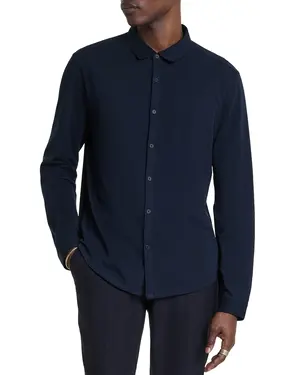 John Varvatos Levi Knit Shirt - Navy