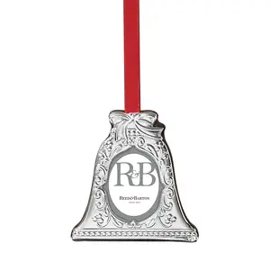 REED & BARTON Bell Figural Frame Sterling Silver Ornament - Metallic