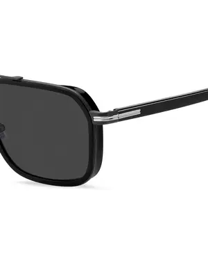 Hugo Boss Rectangle Sunglasses, 55mm