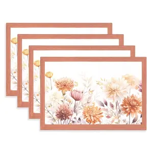 ELRENE HOME FASHIONS Autumn Blooms Placemats, 13 X 19, Set Of 4 - Multi